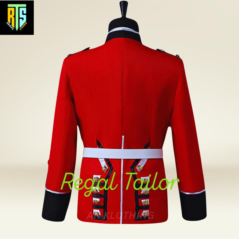Red Wool Royal Guard Costume – Men's Grenadier Uniform Jacket - Custom ...