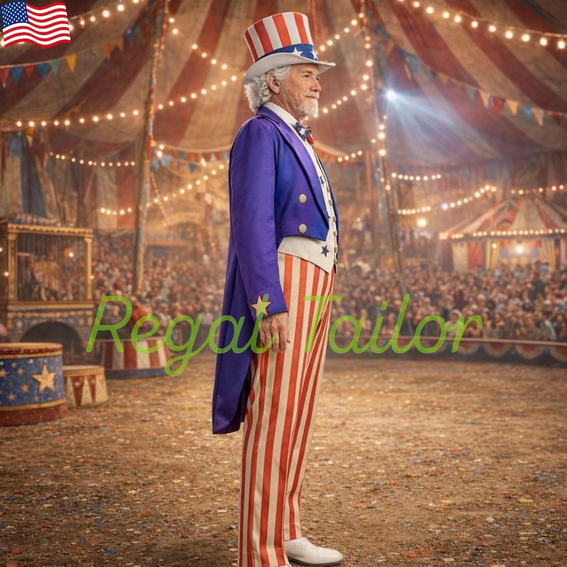 4th of July Parade Suit | American Flag Outfit | Uncle Sam Patriotic ...