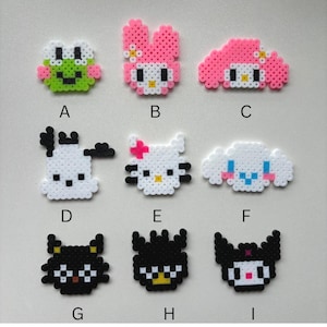 Sanrio Inspired Perler Beads Kandi Friendship Bracelet: Hello Kitty, Kuromi, My Melody, Pochacco ...