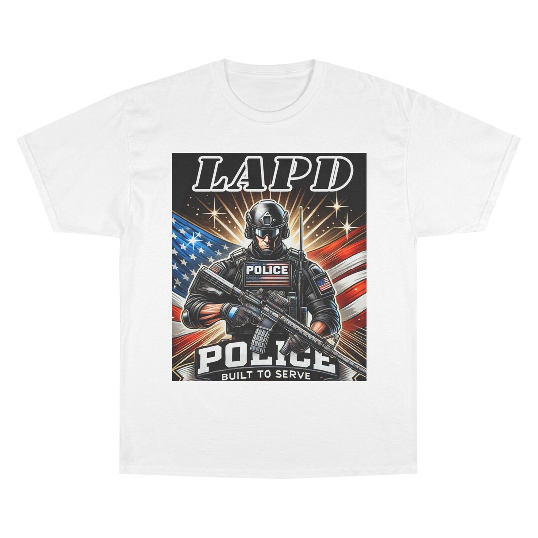 LAPD Police T-shirt 4500 - Built to Serve, Perfect for Law Enforcement ...