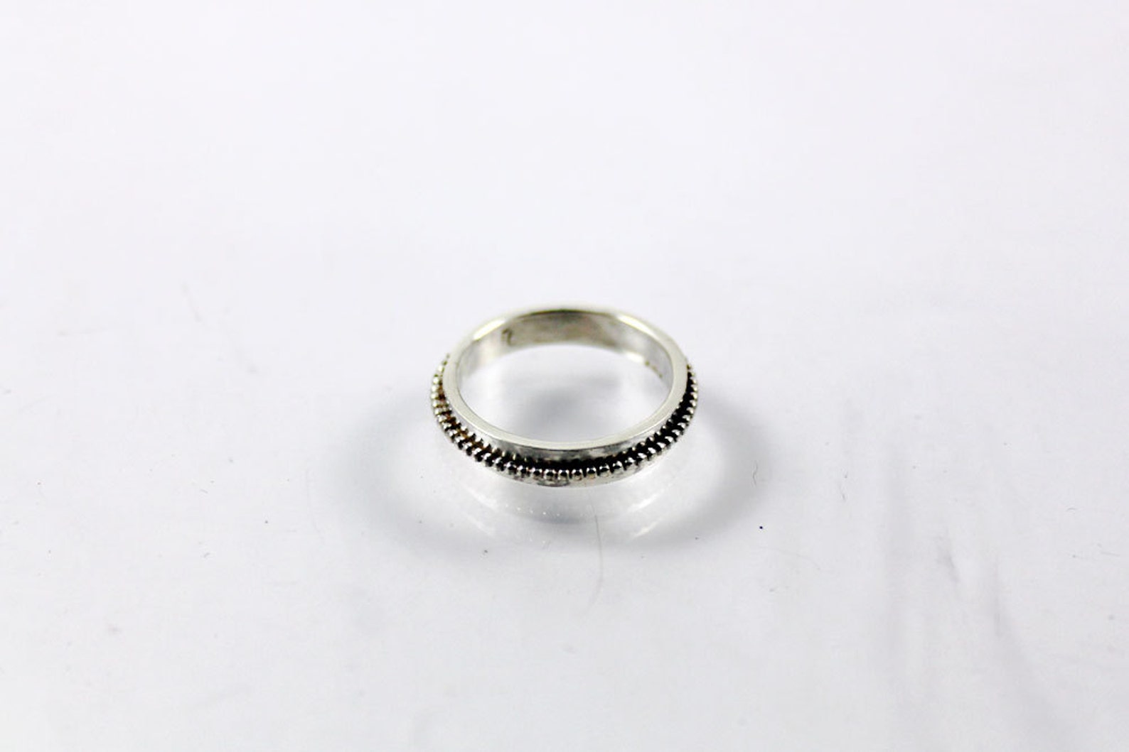 Thin Silver Wedding Ring Promise Ring Unique Woman's - Etsy