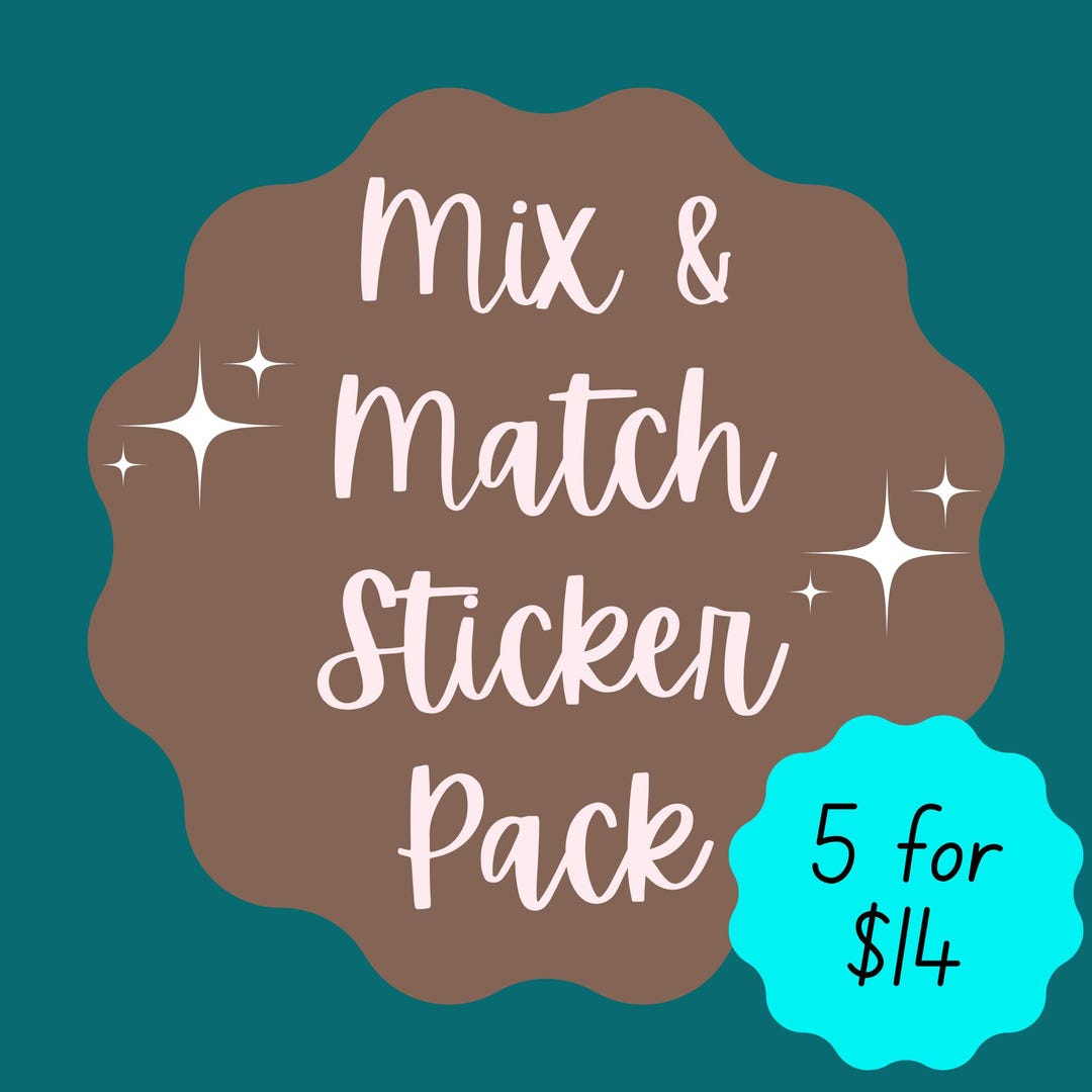 Mix & Match Sticker Pack - Etsy