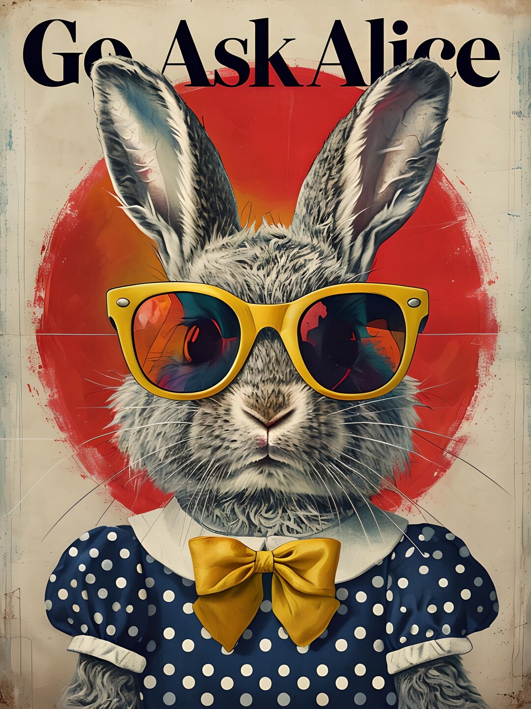 Printable Alice in Wonderland Psychedelic Rock Wall Art - Eclectic ...