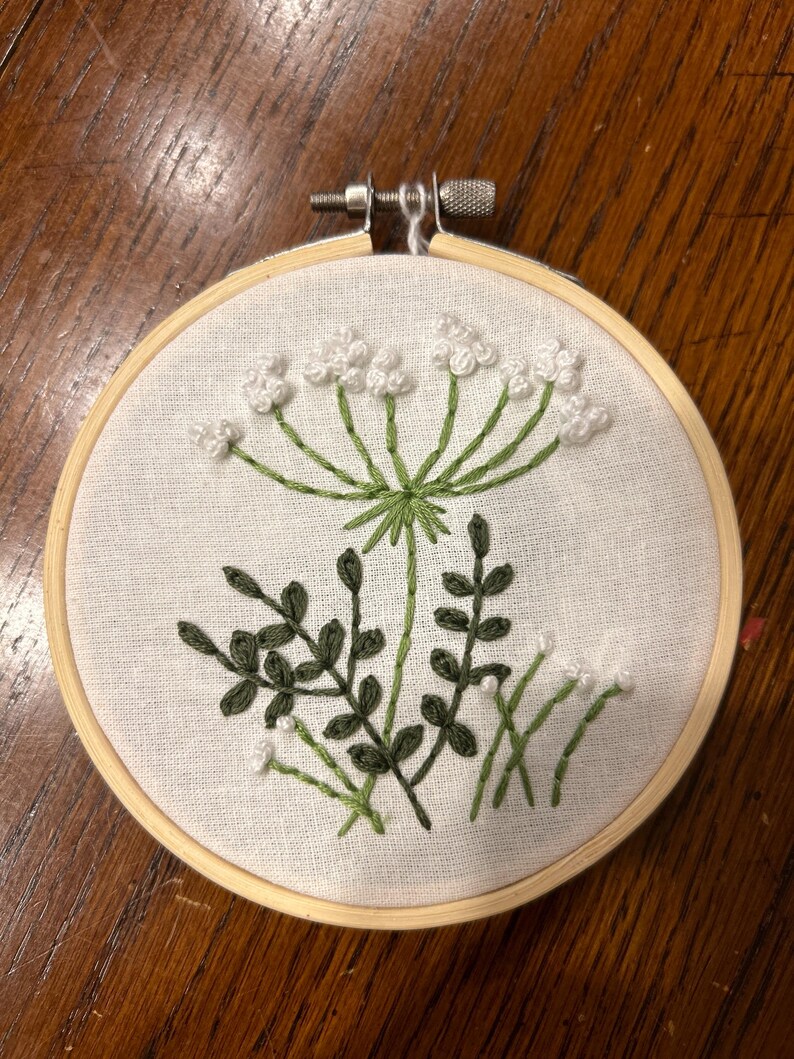 Queen Annes Lace Embroidery - Etsy