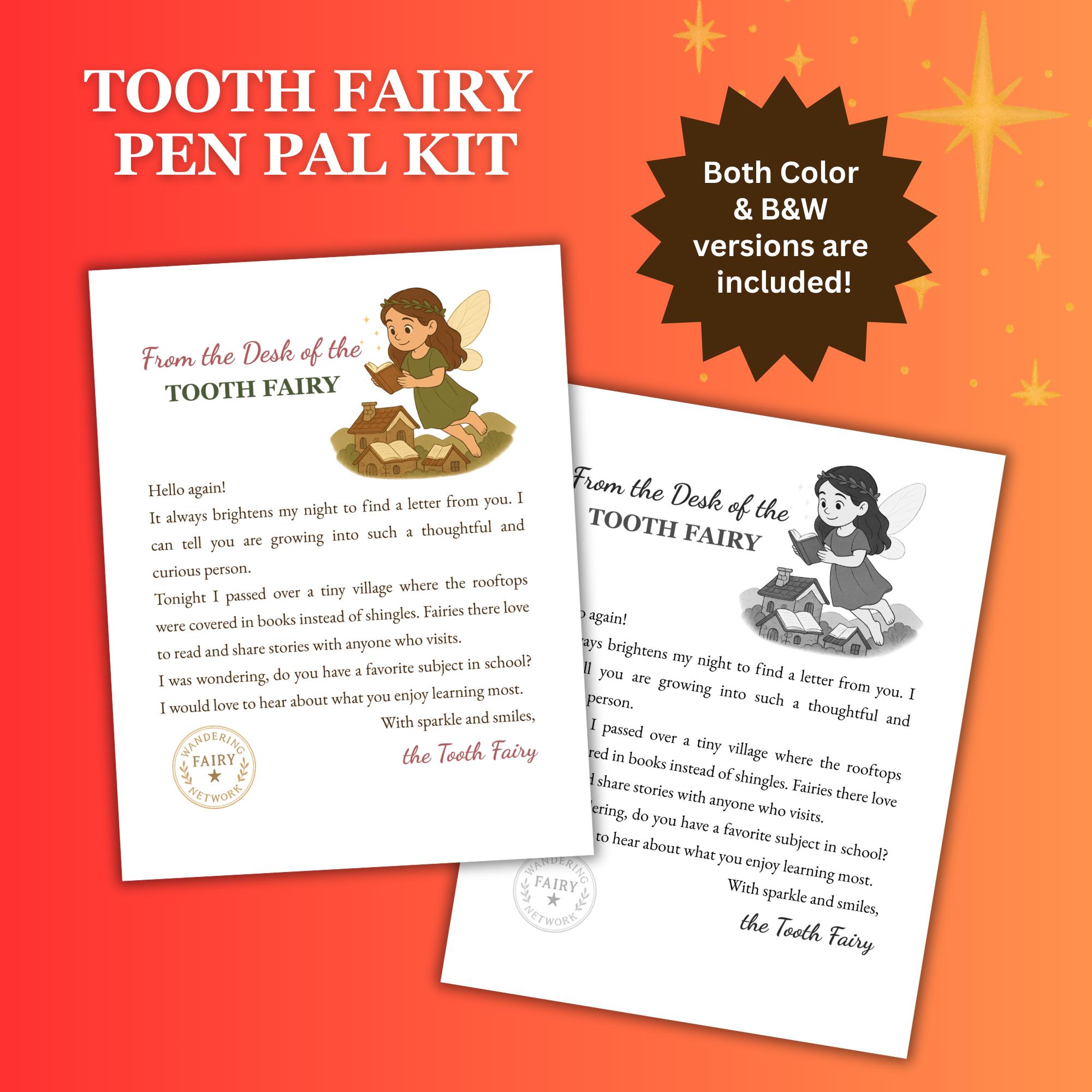 Tooth Fairy Letter – Ready to Use Download – Customizable Letter ...