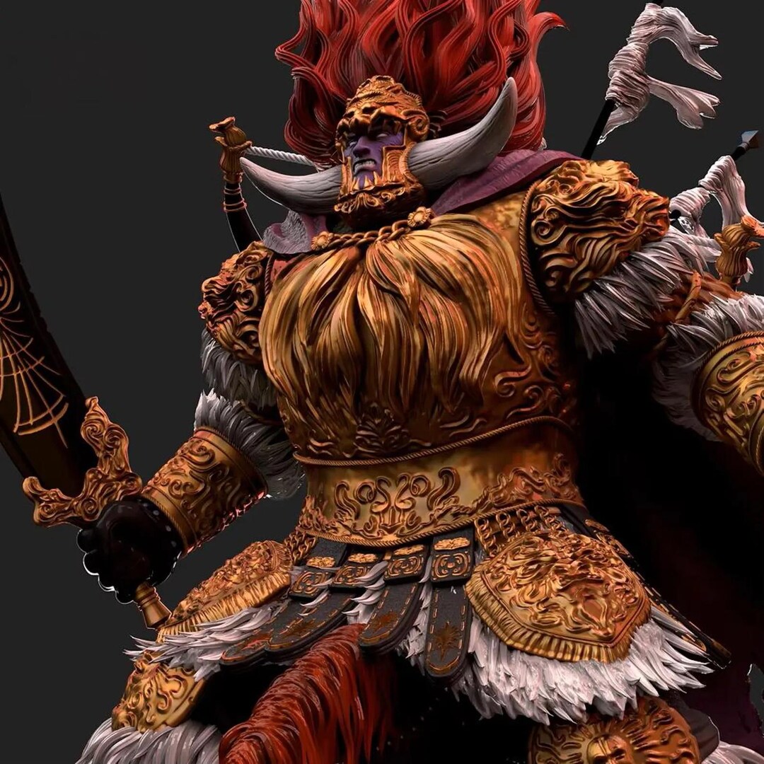 Elden Ring Radahn 3D STL File (split), 3D Model Statue Design - Digital ...