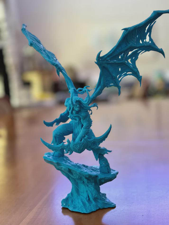 Illidan 1/6 Scale 3D Stl File (pre-support), 3D Model Statue Design ...