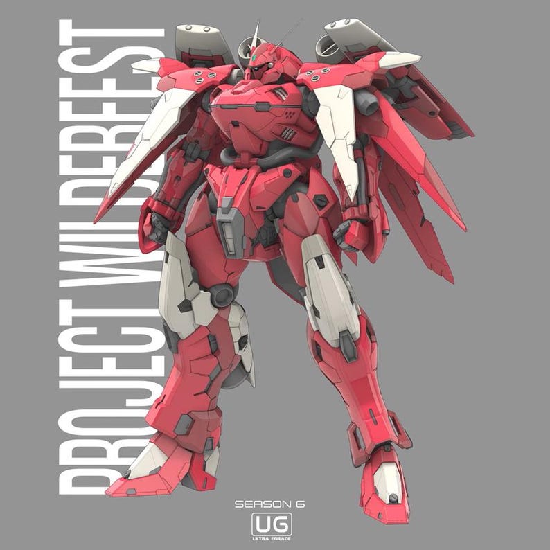 Gundam UG Model Wildebeest 3D STL File, 1/100 High Quality Robot Statue ...