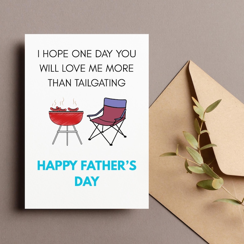 Funny Father's Day Card, Card for Tailgating Dads, Happy Father's Day ...