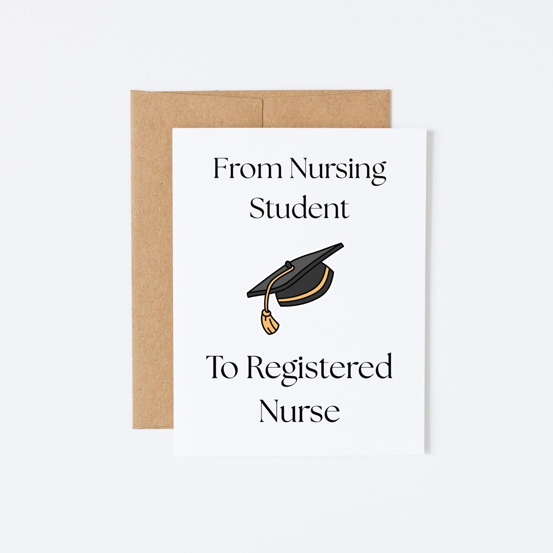 Nurse Graduation Card, Surviving Nursing School, Passing NCLEX Exam ...