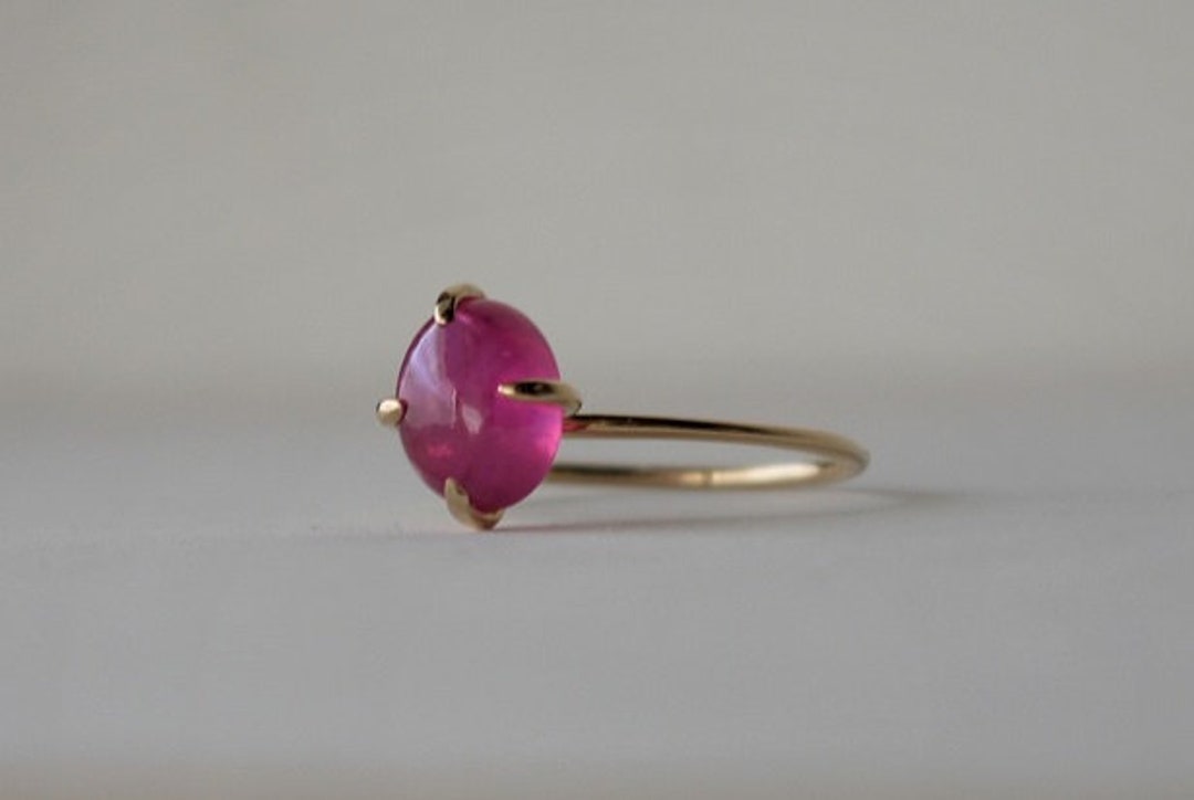 Ruby 18k Ring - Etsy