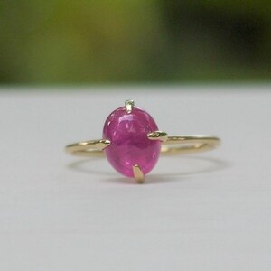 Ruby 18k Ring - Etsy
