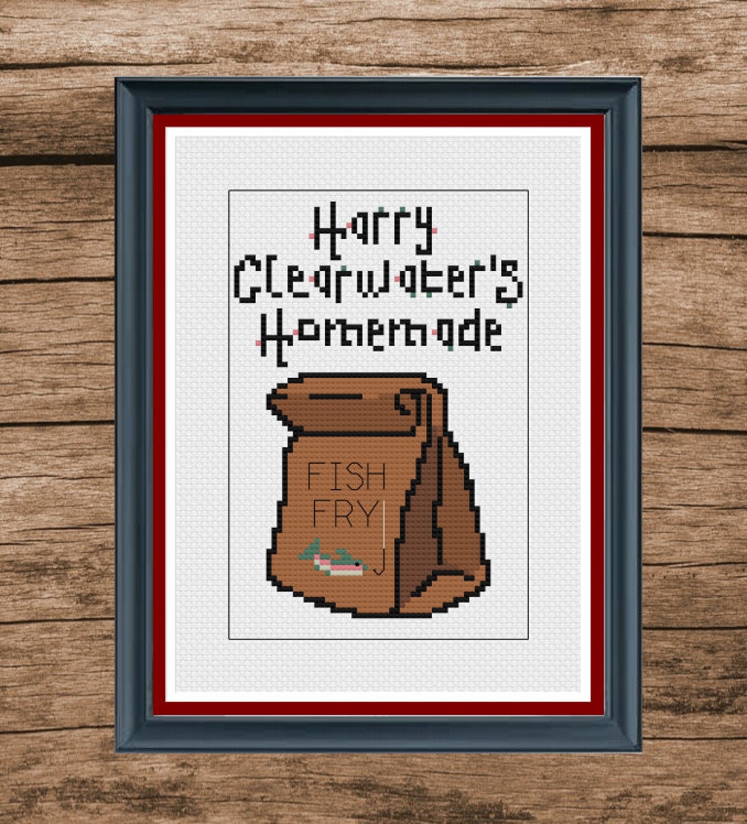 Harry Clearwater's Homemade Fish Fry Cross Stitch Pattern - Tragic ...