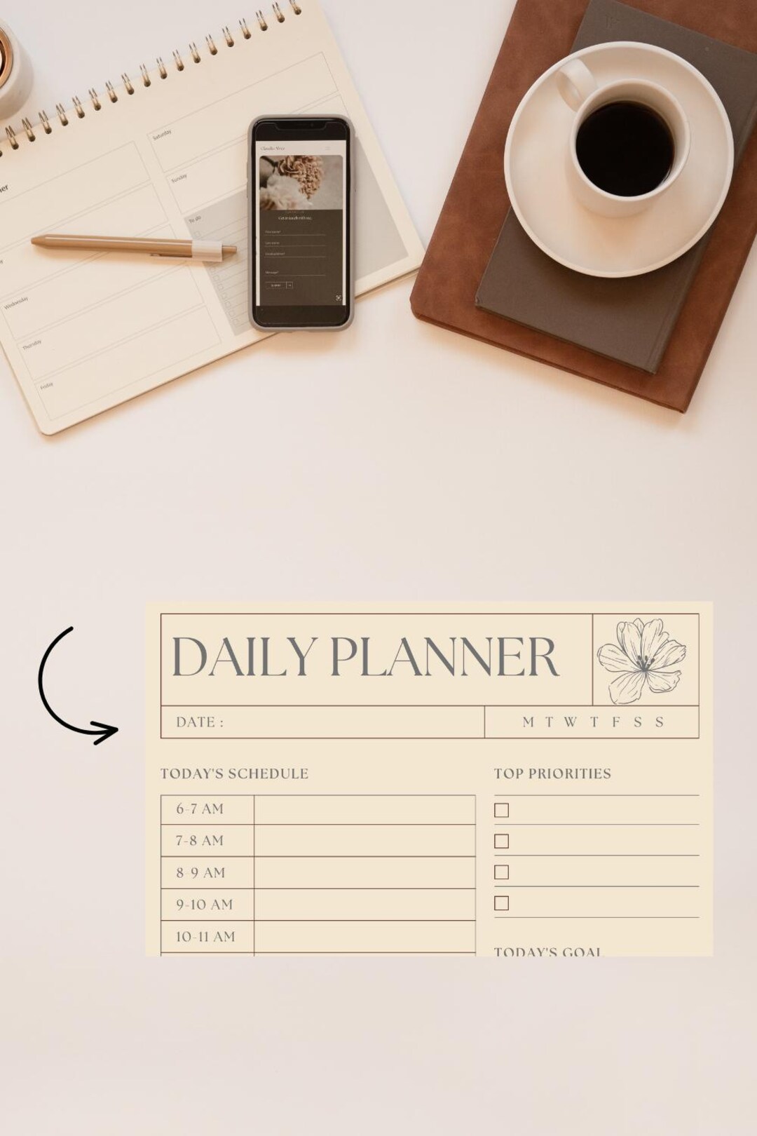 ADHD Planner for Beginners – Printable Digital Planner | Focus, Time ...