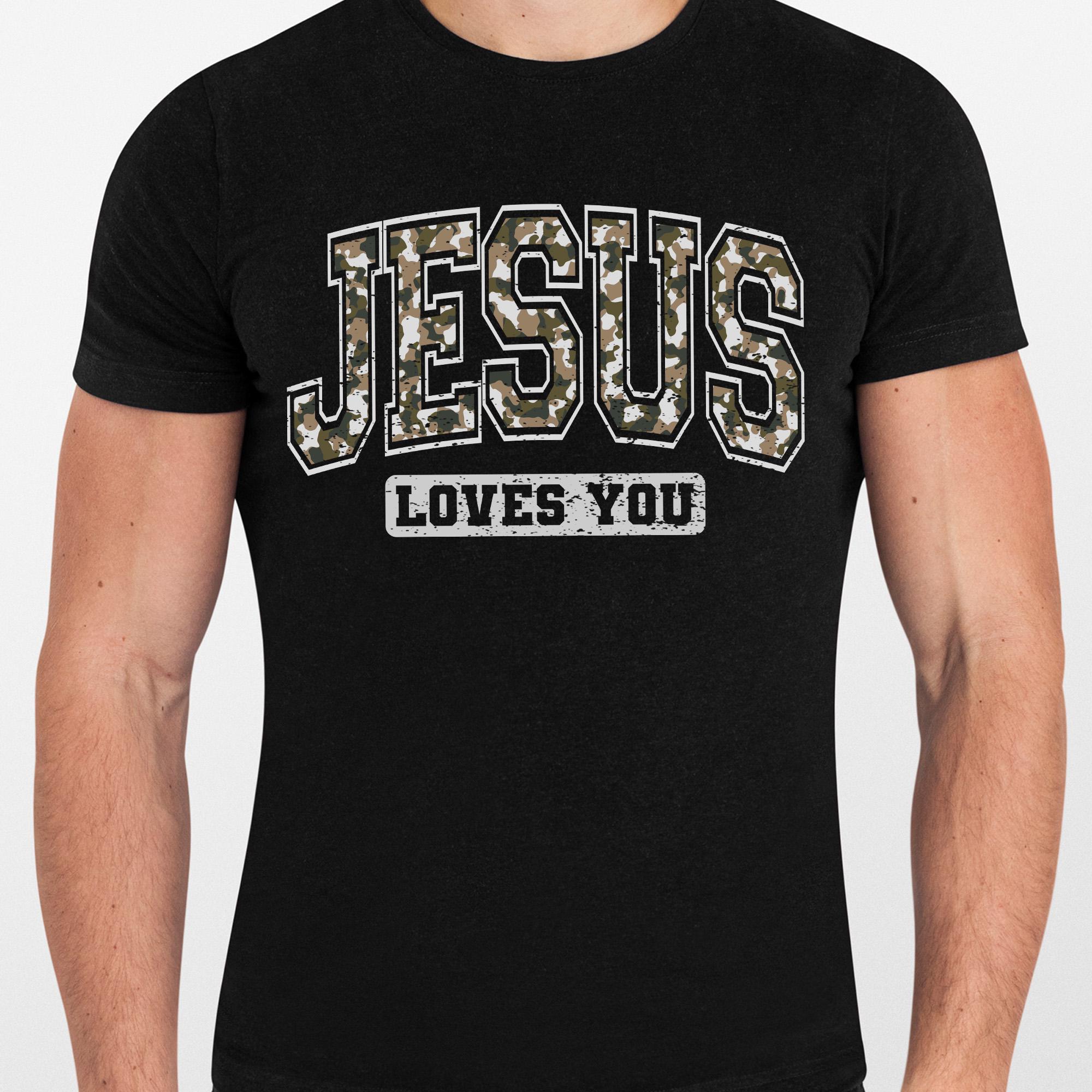 Jesus Loves You PNG: Camo Scripture, Christian Faith-christian ...