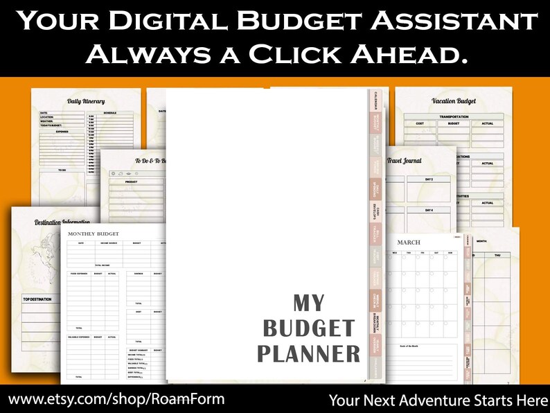 Digital Budget Planner | Paycheck Budget | Monthly Budget | Biweekly ...