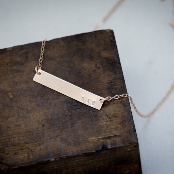 Hand Stamped Bar - Etsy