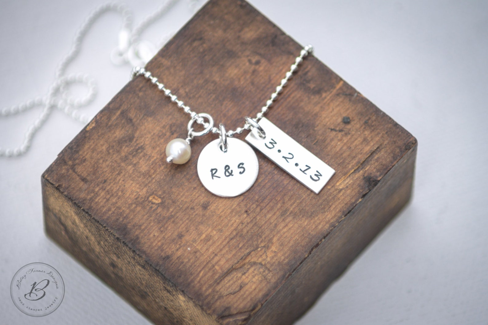 Wedding Gift Personalized Bride Necklace Bridal Shower - Etsy