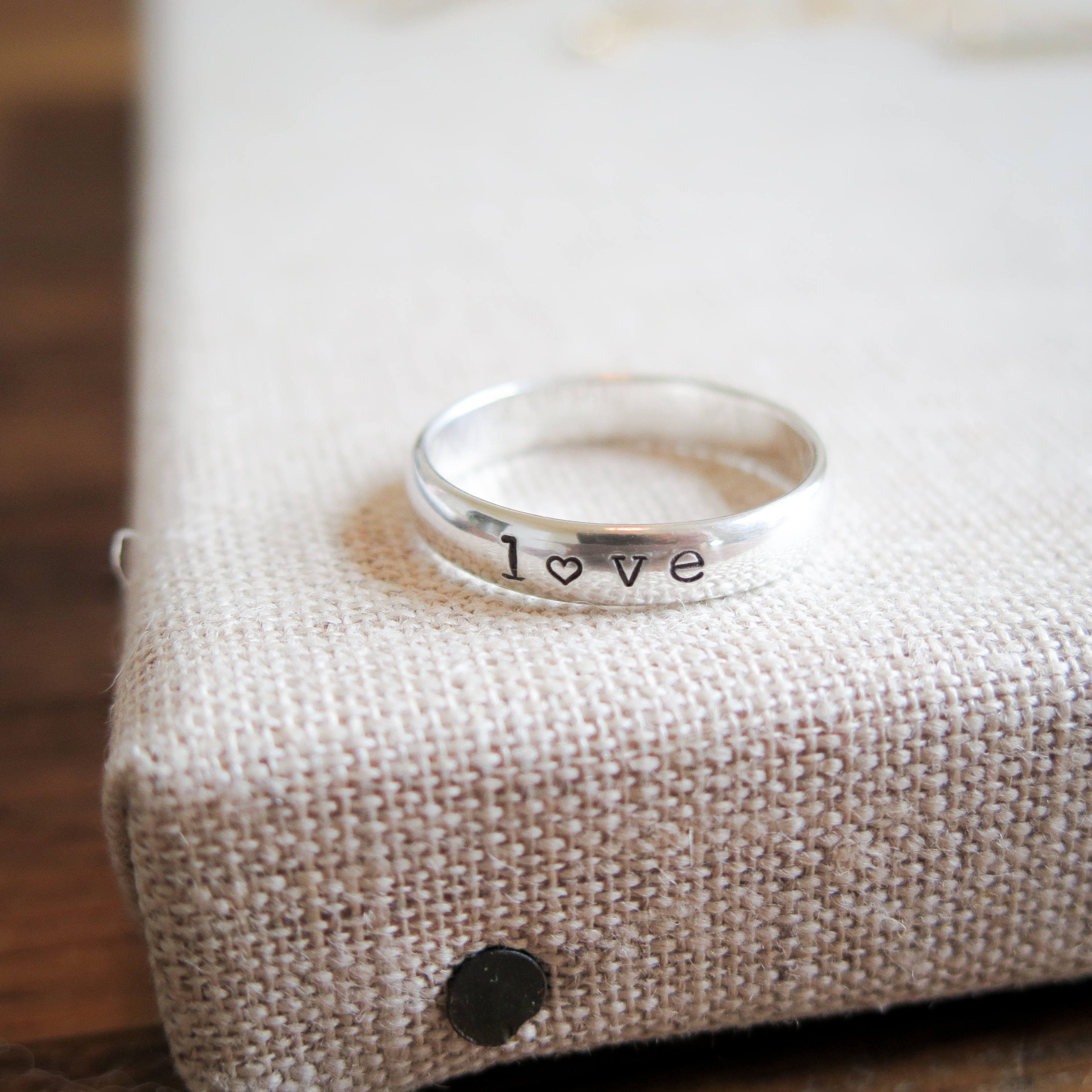 Hope Word of the Year Ring Hand Stamped Ring Sterling | Etsy