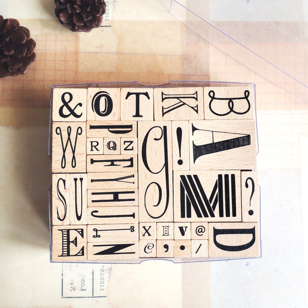 IRREGULAR Alphabet Rubber Stamp A to Z [ Discontinued ] - Etsy