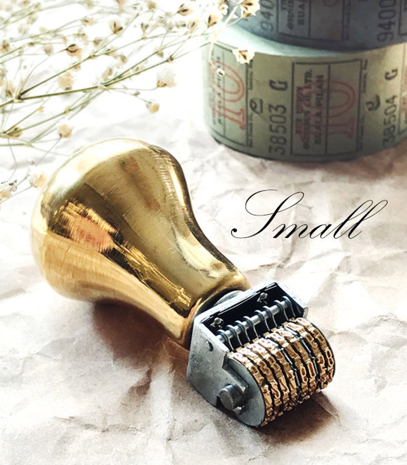 Rotary BRASS Date Stamp Small / Medium / Large - Etsy