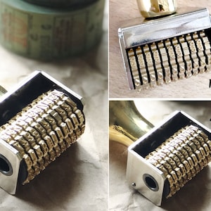 Rotary BRASS Date Stamp Small / Medium / Large - Etsy