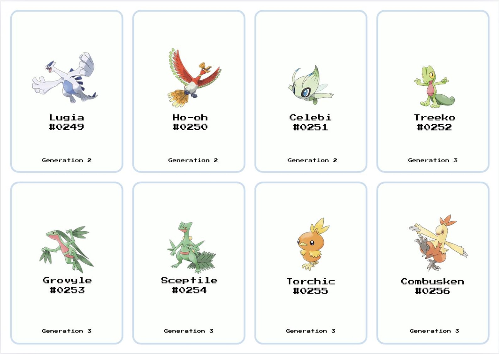 Gen 1-9 Pokedex Binder Card Inserts for Tracking - Printable PDF for ...