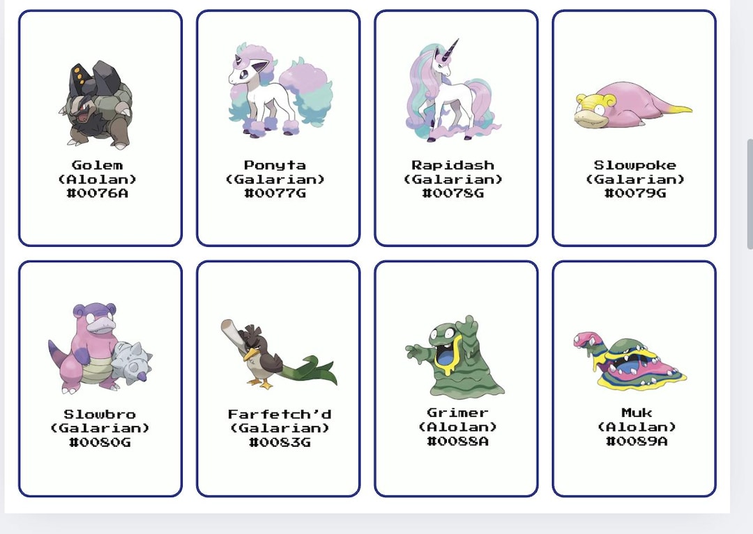 Region Variants (alolan, Galarian, Hisuian, and Paldean) Expansion ...