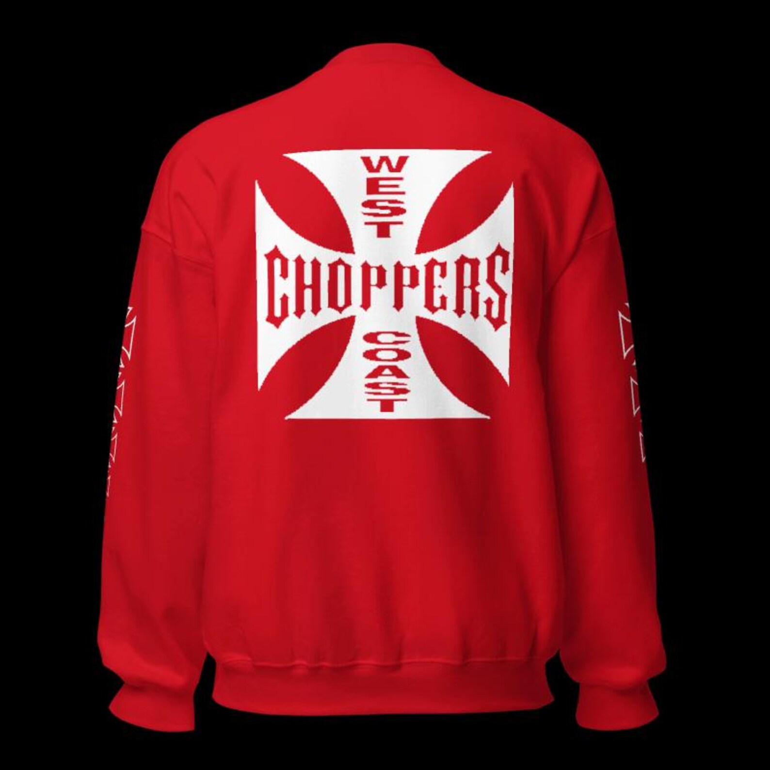 West Coast Choppers Red Sweet-shirt - Etsy