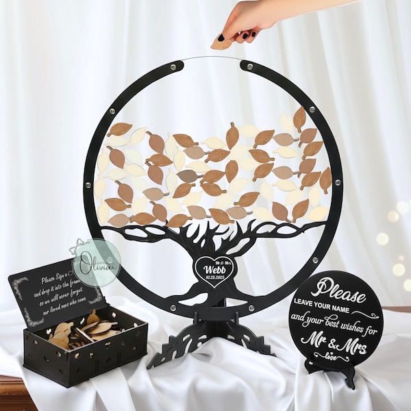 Wooden Tree Guest Book - Etsy