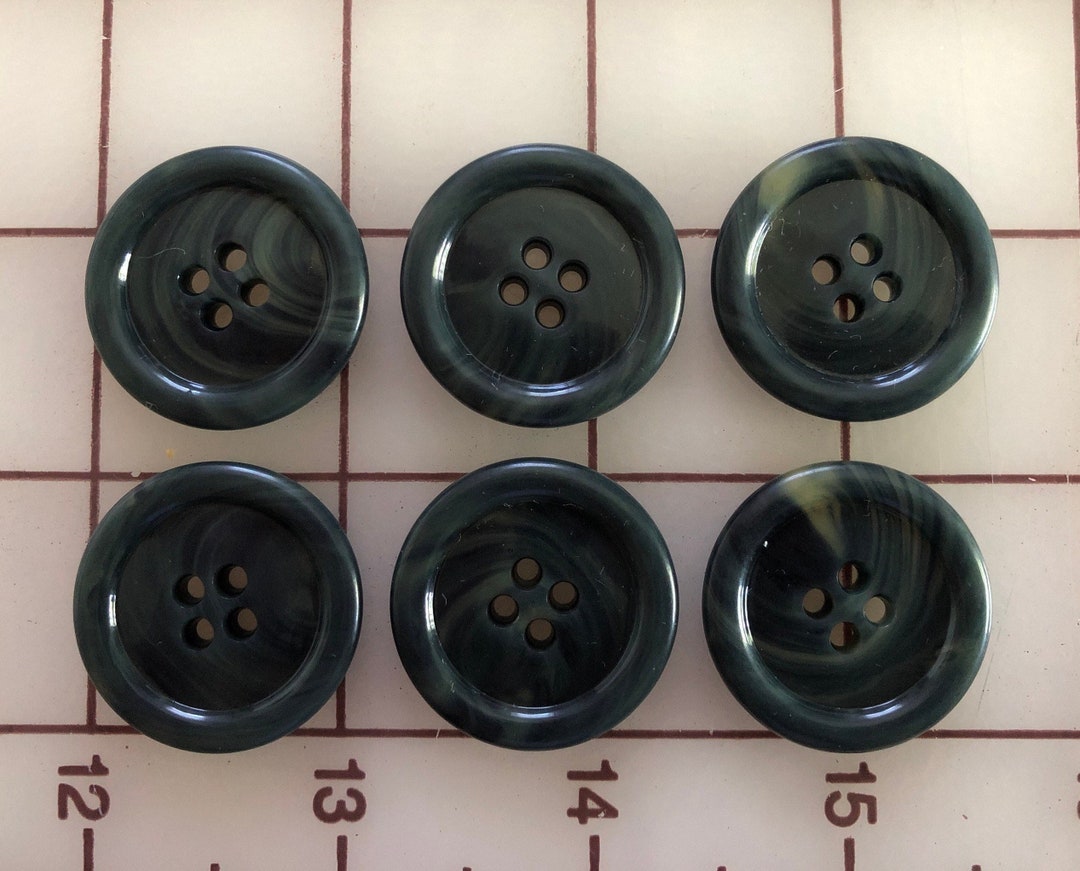 Six Vintage Bluish Green Suit Buttons - Etsy