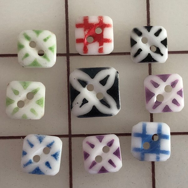 Square Buttons - Etsy