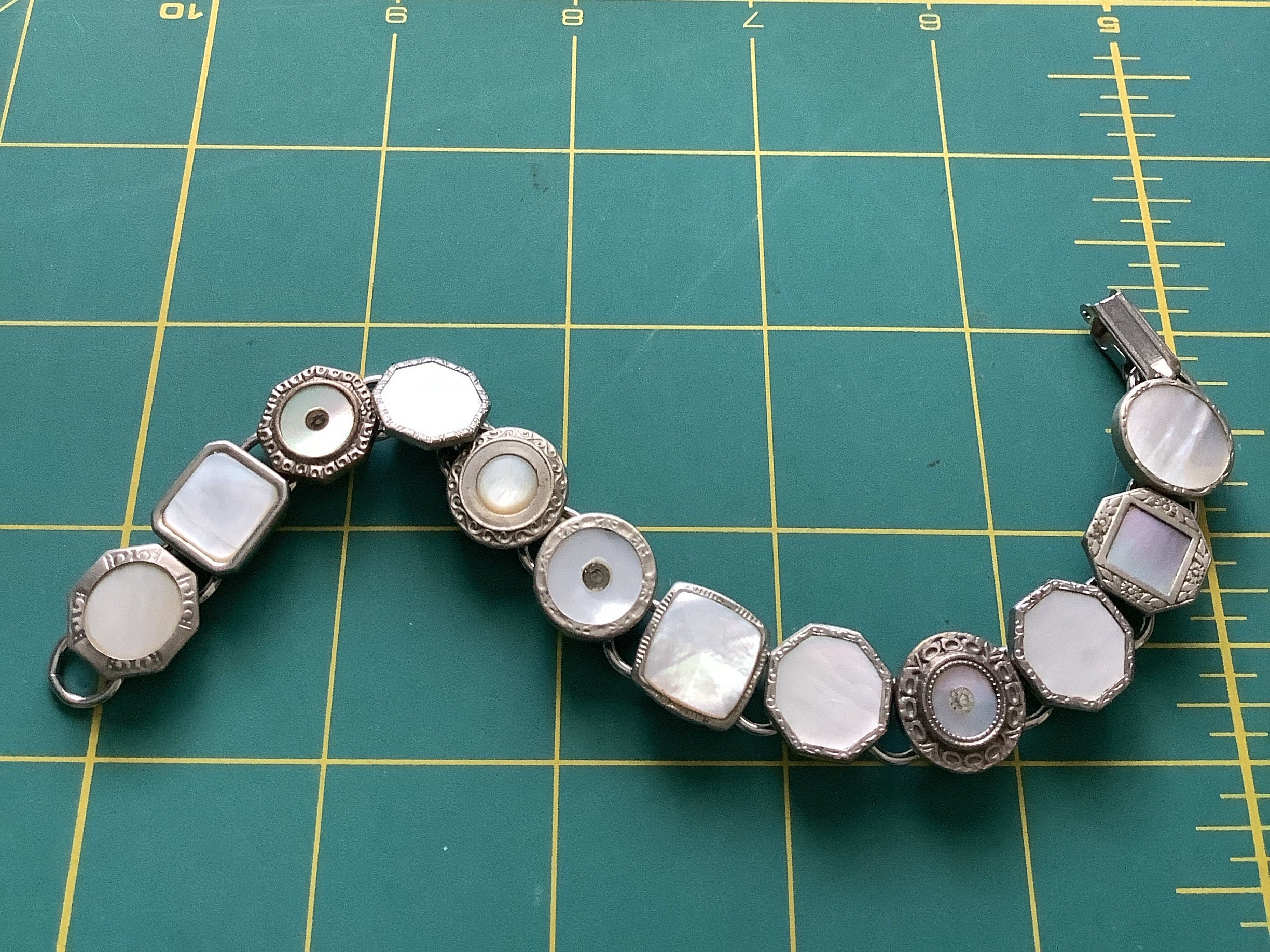 C1920s Art Deco Cufflink Bracelet - Etsy
