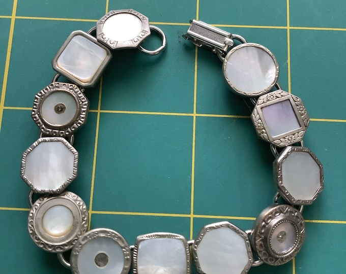 C1920s Art Deco Cufflink Bracelet - Etsy