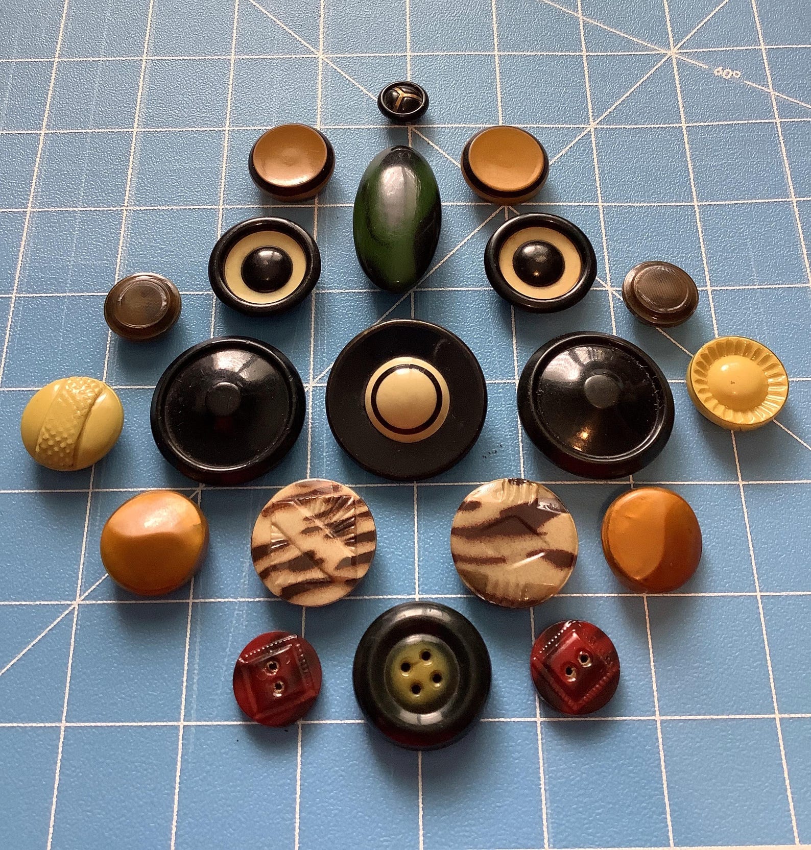 Celluloid Tight Top Bubble Buttons - Etsy