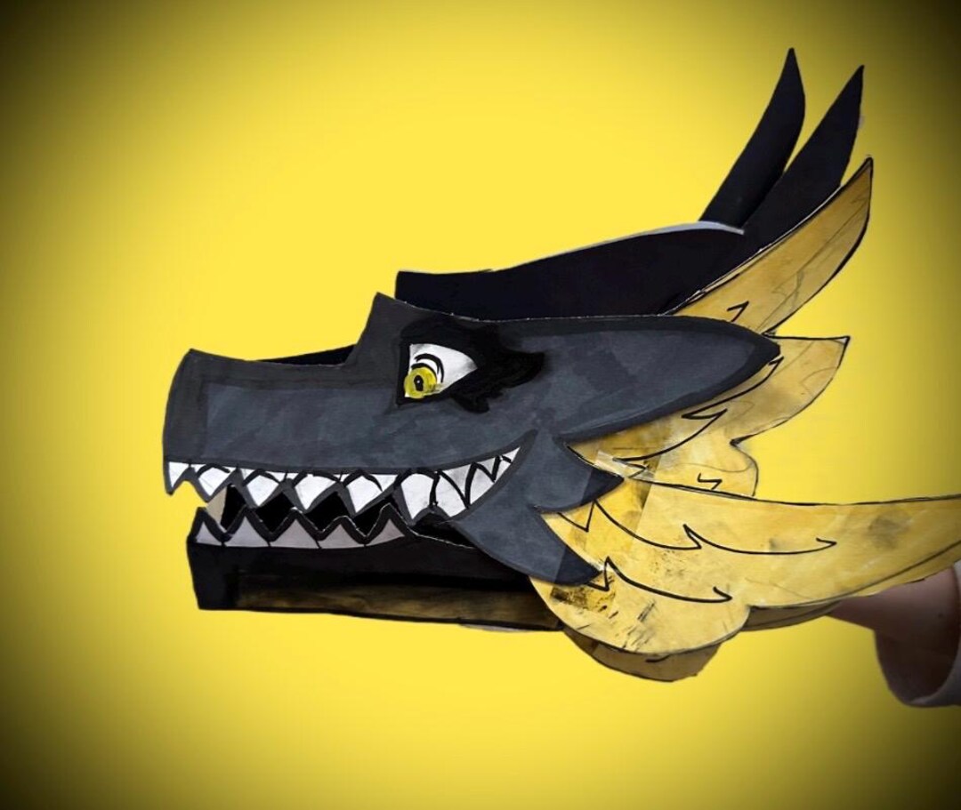 Yellow Jacket! the Paper Dragon Puppet! - Etsy