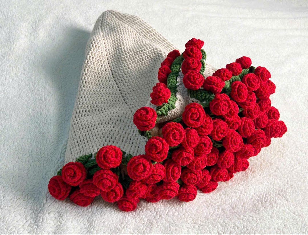 Crochet Rose Blanket Pattern PDF With Video Tutorial – Beginner ...