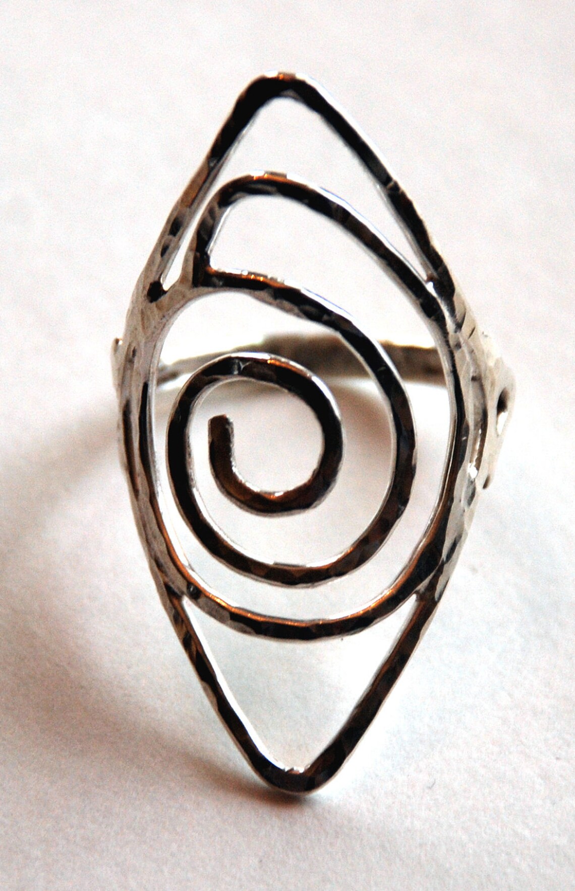 Large Spiral Design Ring - Etsy