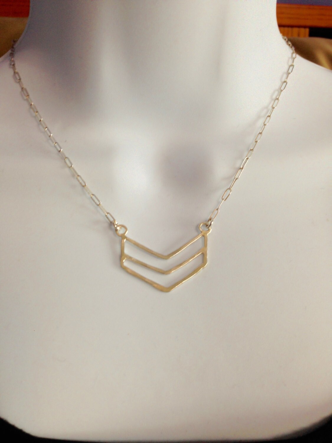 Delicate Hand Forged Chevron - Etsy