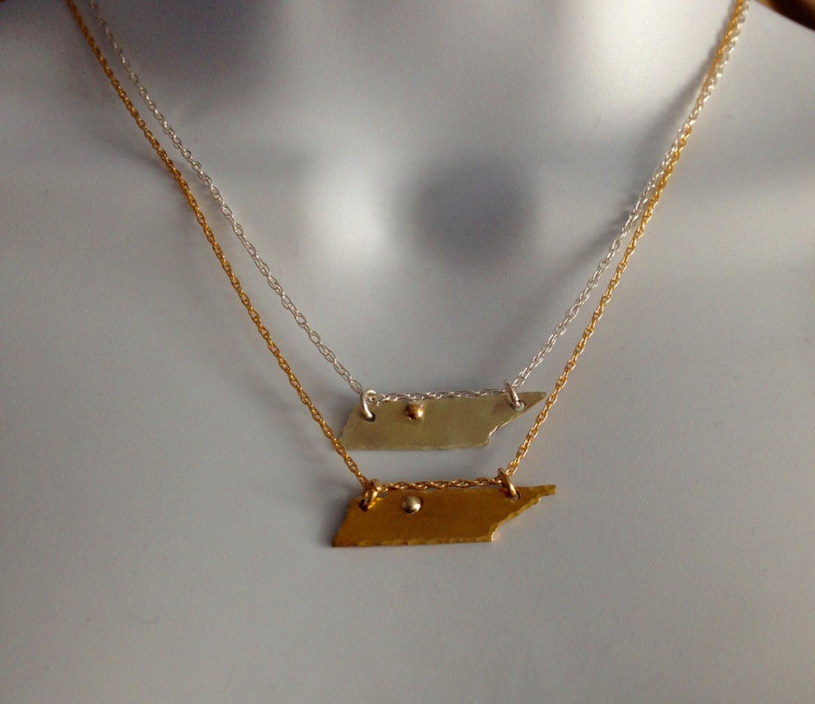Tennessee State Necklace - Etsy