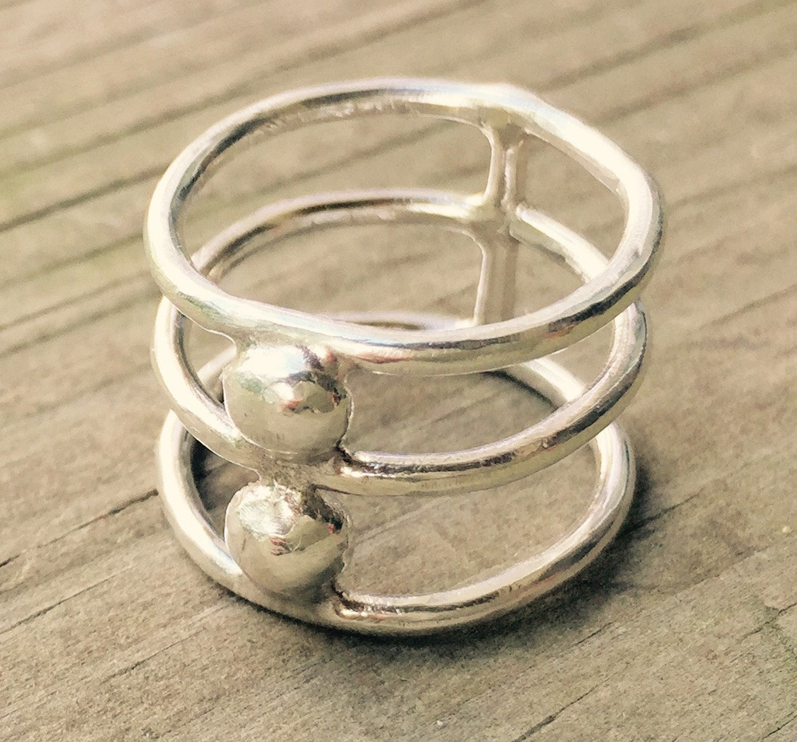 Triple Circlet Ring - Etsy