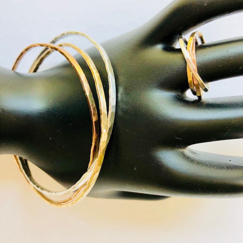 Triple Bangle - Etsy