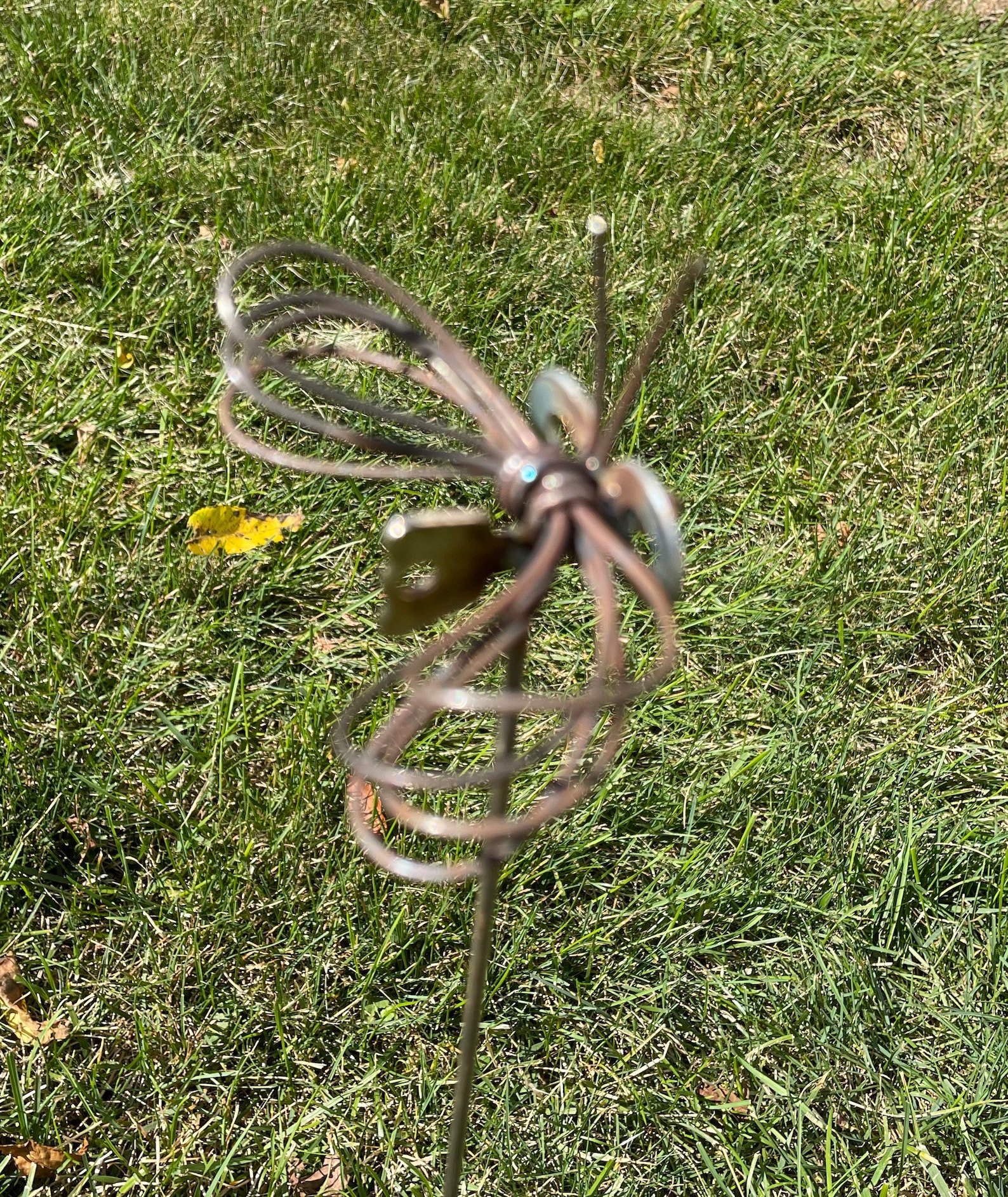 Small Key Bug Recycled Garden Art Yard Stake Upcycle - Etsy