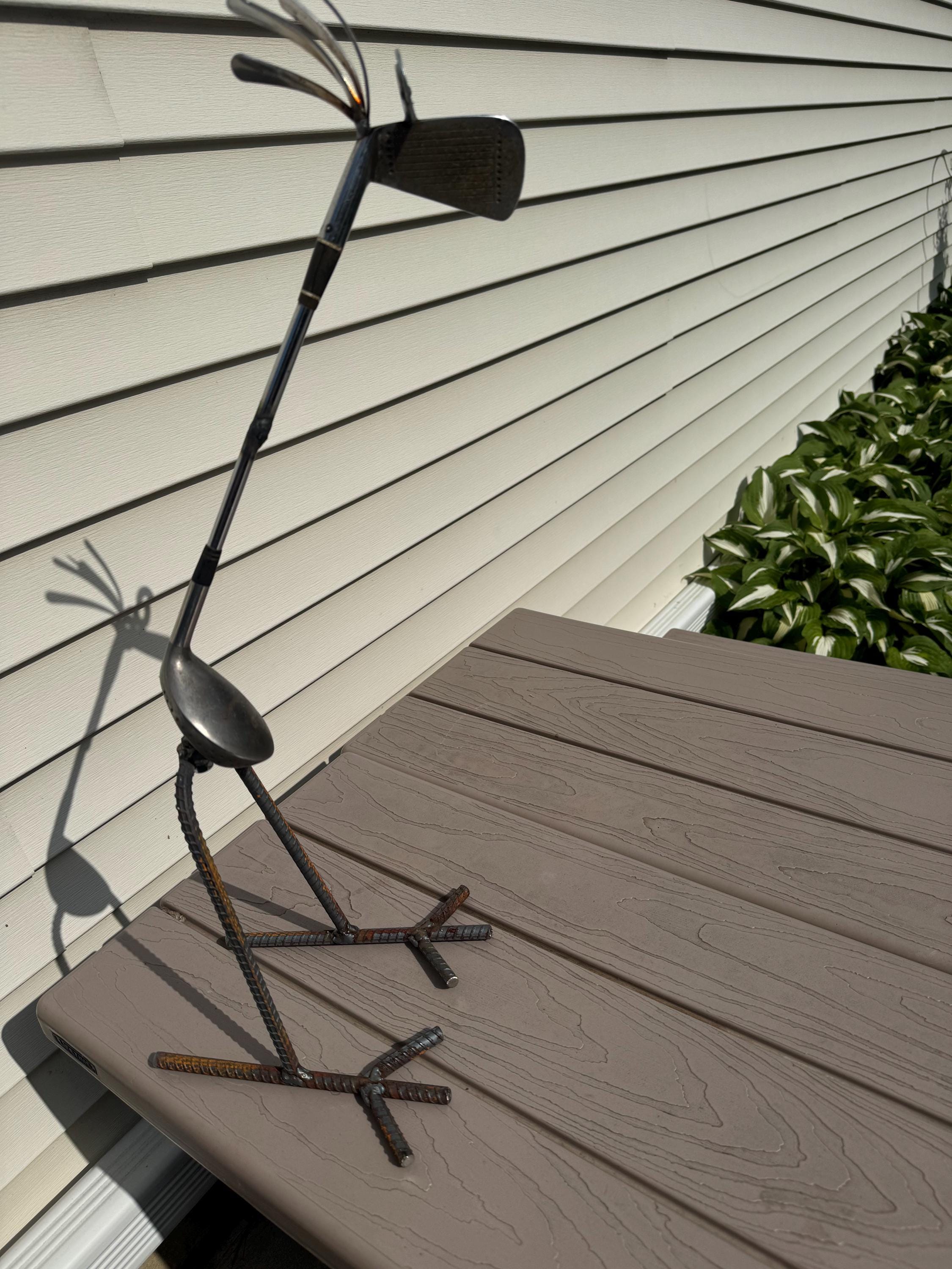 Golf Gift, Metal Driver/iron Bird, Garden Sculpture, Yard Art, Gift for ...