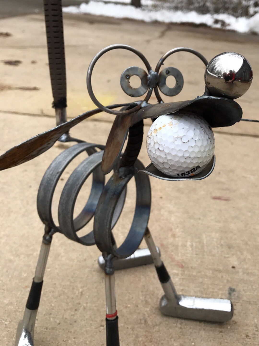 Golf Putter Recycled Dog Yard Art Garden Sculpture Upcycle - Etsy