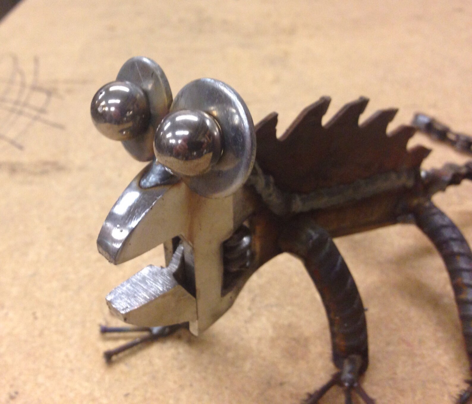 Wrench Saw Lizard Garden Recycled Art - Etsy