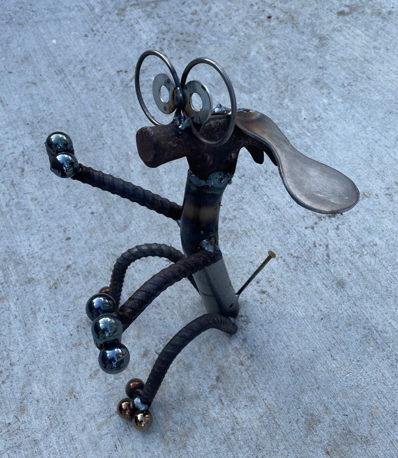 Hammer Dog Garden Sculpture Yard Art Ears Down - Etsy
