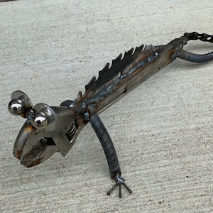 Wrench Saw Lizard Garden Recycled Art - Etsy