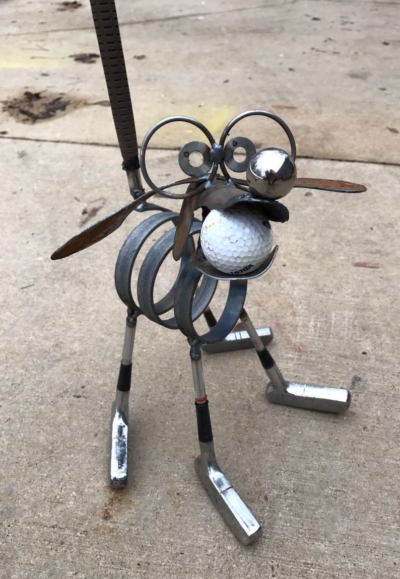 Golf Putter Recycled Dog Yard Art Garden Sculpture Upcycle - Etsy