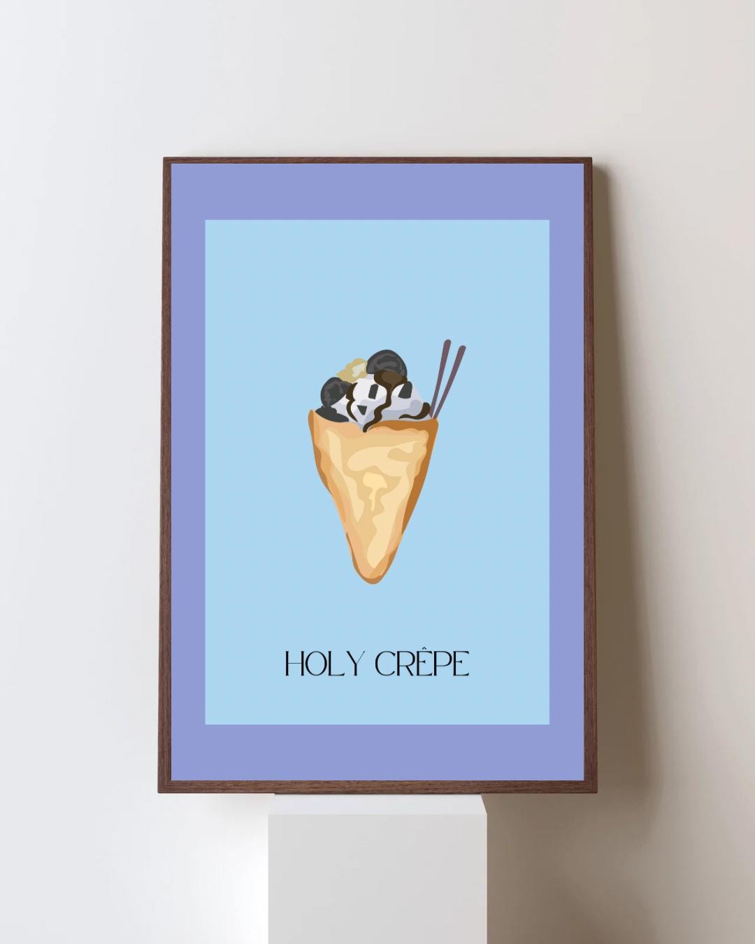 Holy Crêpe Printable Poster – Funny Kitchen Wall Art – Instant Download ...